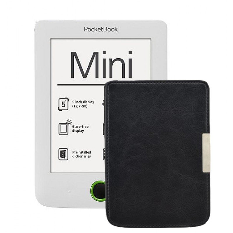 Pocketbook Mini 515, Бял + Калъф ᐉ на ТОП цена - EREAD.BG